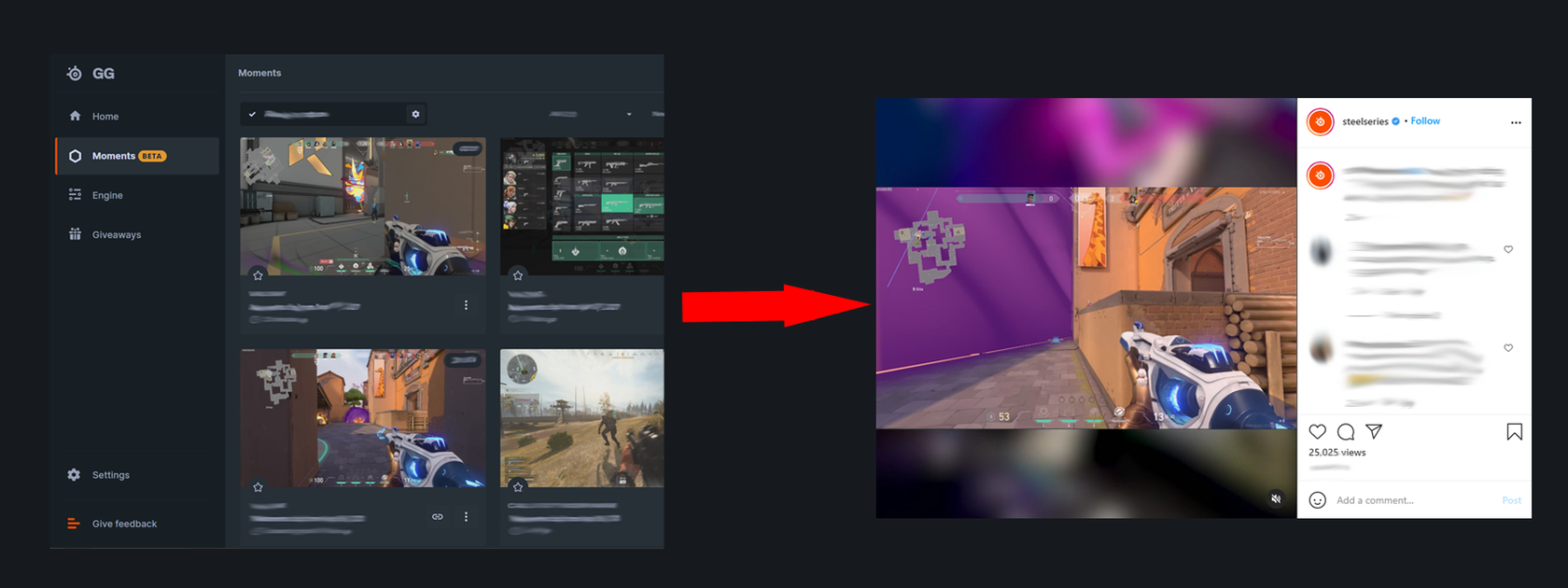 How to Post Your Moments Game Clips to Instagram | SteelSeries